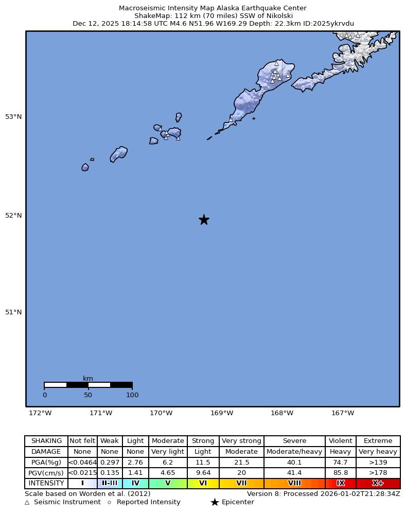 Herbert Island M4.6 | Alaska Earthquake Center